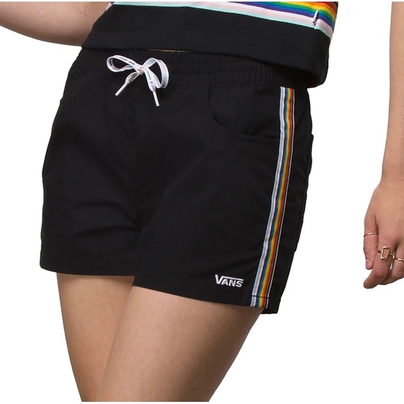 Vans | Shorts | Vans Pride Woven Shorts Women | Poshmark